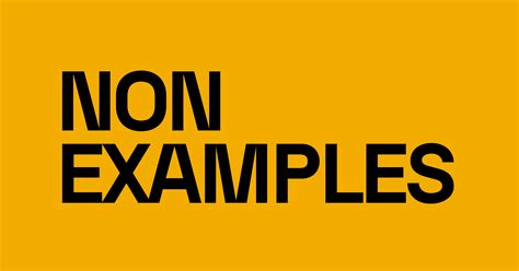 Nonexamples
