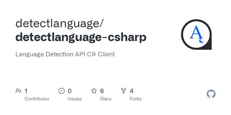 Github Detectlanguagedetectlanguage Csharp Language Detection Api C Client