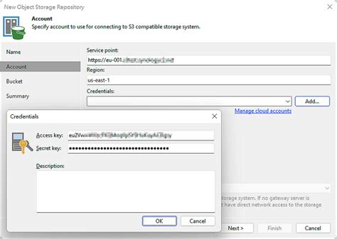How Do I Set Up The Infrastructure In Veeam For Data Backup To C