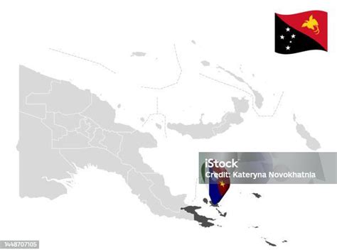 위치 밀른 베이 지방 지도 파푸아 뉴기니 밀른 베이 지방의 국기와 유사한 3d 위치 표지판 당신의 디자인을 위해 파푸아 뉴기니의 지방과 품질지도 주당순이익10 0명에 대한