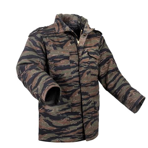 Us M65 Army Field Jacket Tiger Stripe Jacket Parka Tigerstripe Medium