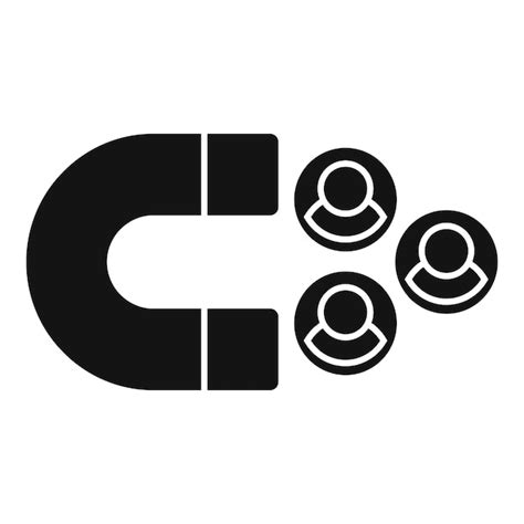 Premium Vector Magnet Database Icon Simple Vector Software Platform Client Access