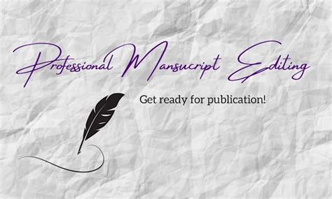 Edit And Review Your Manuscript By Beccajo725 Fiverr