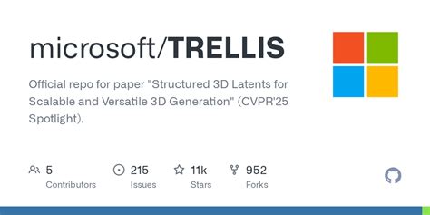 Github Microsofttrellis Official Repo For Paper Structured 3d Latents For Scalable And