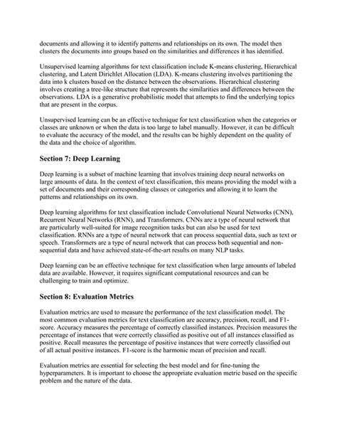 Nlp Techniques For Text Classificationdocx Free Download