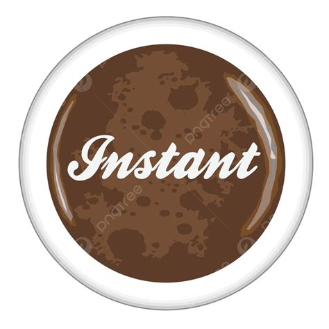 Instant Coffee Mug Icon Coffee Brown Drawing Vector Coffee Brown