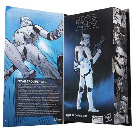Star Wars Black Series 6 Inch Action Figure Comic Series Scar Trooper Mic