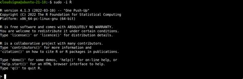 installing r on ubuntu 21 04 a tutorial cloudsigma