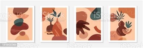 꽃병 유기 다양한 모양과 잎 현대 추상 벡터 일러스트의 번들 0명에 대한 스톡 벡터 아트 및 기타 이미지 0명 개념 골동품 Istock