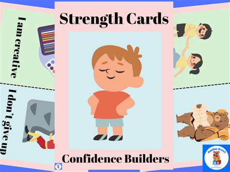 Strength Cards Anxiety Self Esteem Confidence Stammering Teaching Resources