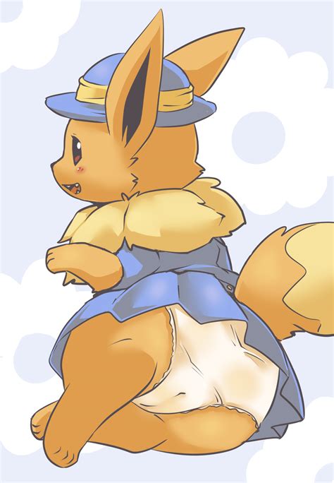 Rule 34 Ass Brown Body Camel Toe Clothing Eevee Female Feral Generation 1 Pokemon Genital