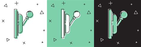 흰색과 녹색 검은 색 배경에 격리 된 전기 패널 아이콘을 설정합니다 레버를 전환합니다 벡터 일러스트레이션 부서짐에 대한 스톡 벡터 아트 및 기타 이미지 Istock