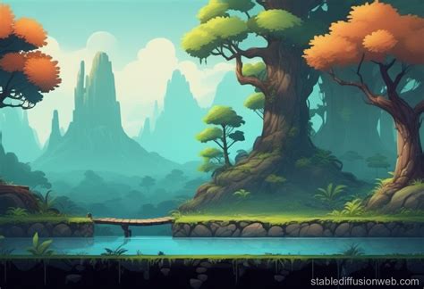 Side Scroller Landscape Prompts Stable Diffusion Online