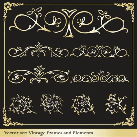 Retro Border Elements 6232 Free Eps Download 4 Vector