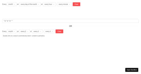 React Js Cron Examples Codesandbox
