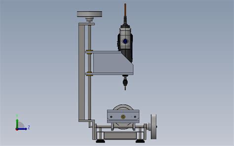 铣床总装图 Solidworks 2015 模型图纸下载 懒石网