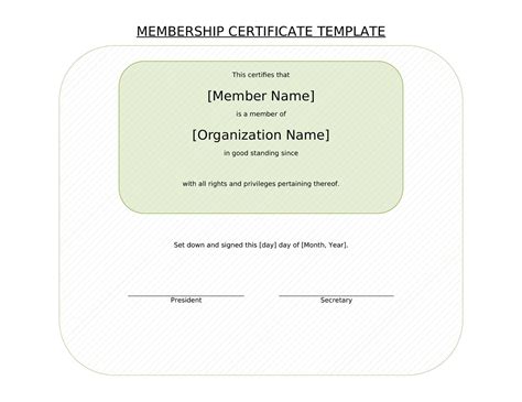 29 Free Editable Certificate Of Membership Templates Ms Word Pdf