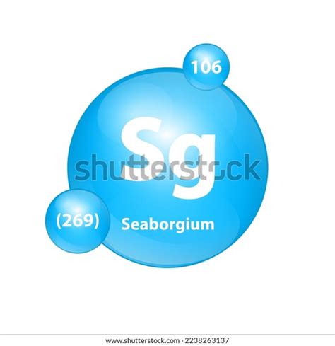Seaborgium Sg Icon Structure Chemical Element Stock Vector Royalty Free 2238263137 Shutterstock