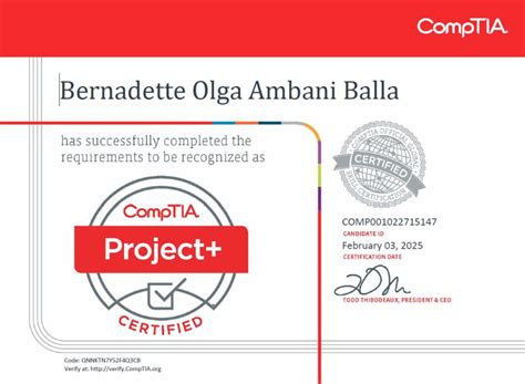 Comptia Itprojectmanagement It B Olga Ambani Balla