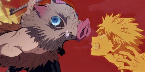 Demon Slayer Meets My Hero Academia In Epic Short As Bakugo Tests