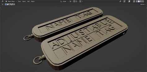 Customizable Name Tag 3d Model 3d Printable Cgtrader