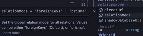 Relationmode Autocomplete Uses Incorrect Casing · Issue 18983 · Prismaprisma · Github