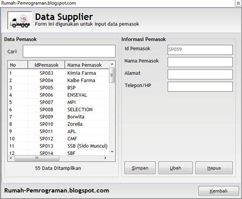 Aplikasi Input Data Dengan Visual Basic Part Ii Rajacodingid