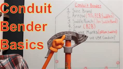 emt conduit bender basics with a klein bender youtube