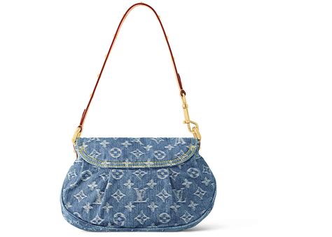 Louis Vuitton Sunset Bag Monogram Denim Blue In Cotton Denim With Gold