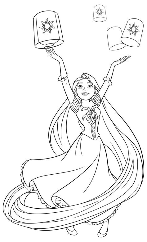 Rapunzel Coloring Pages 100 Pictures Free Printable Rapunzel Coloring Pages Tangled