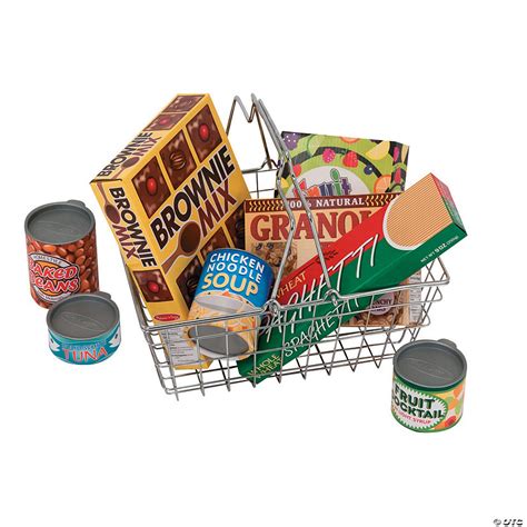 Grocery Basket With Food Toy