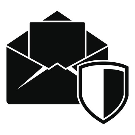 Secured Mail Icon Simple Style 14624436 Vector Art At Vecteezy