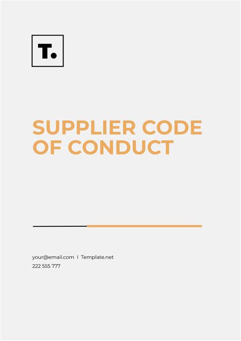 Free Code Of Conduct Templates To Edit Online