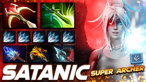 Satanic Drow Ranger Super Archer Dota 2 Pro Gameplay Watch And Learn