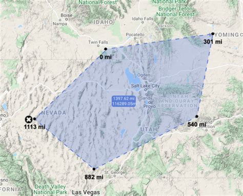 Area Perimeter Calculator Map Land Area And Perimeter Maptive