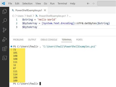How To Create Byte Arrays In Powershell