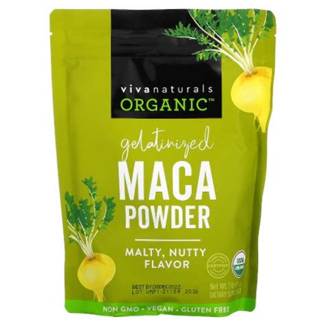Viva Naturals Organic Maca Powder Gelatinized Maca Powder Organic