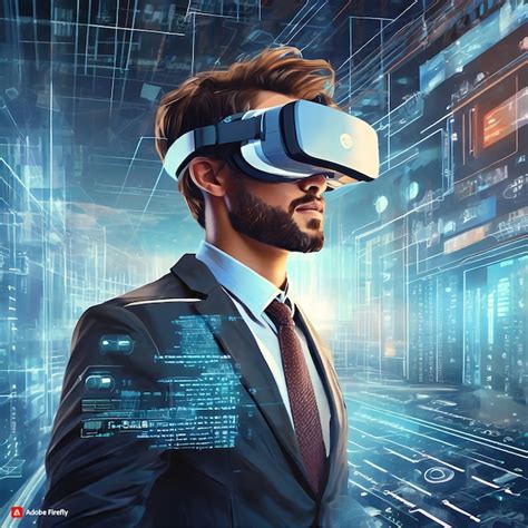 premium photo imagine a world where the engineer can communicate with a sentient ai entity