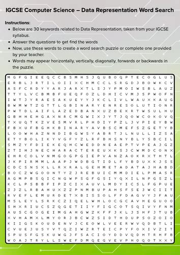 Igcse Computer Science Revision Word Search Mega Bundle 7 Sets With