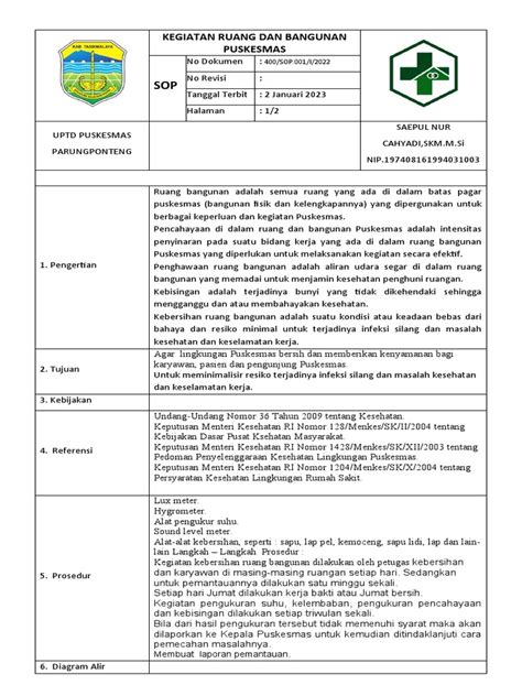 Sop 2 Kegiatan Ruang Dan Bangunan Puskesmas Pdf Sop 2 Kegiatan Ruang Dan Bangunan Puskesmas Pdf