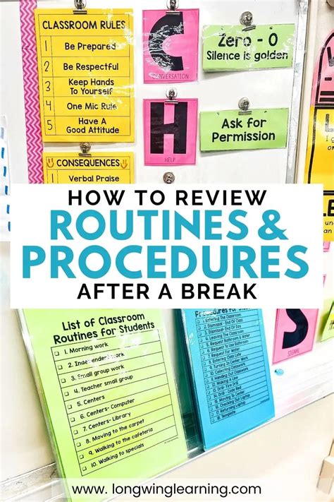 8 Fun Ways To Review Classroom Routines And Procedures Longwing Learning I Ela Worksheets For
