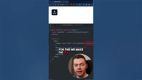 File Upload Button In Reactjs 🔥reactjs Reactdevelopment Reactjstutorial Webdevelopment