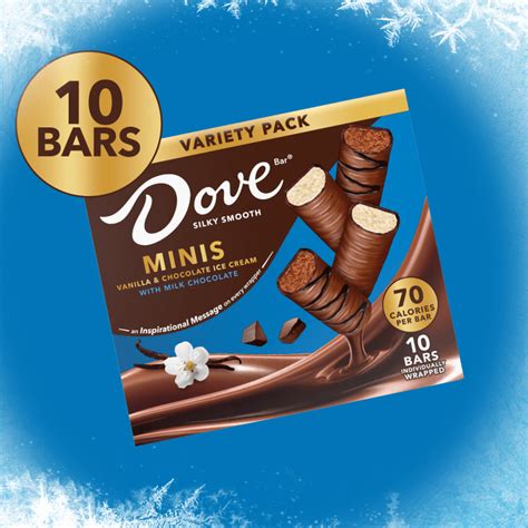 Dove Vanilla And Chocolate Mini Milk Chocolate Individually Wrapped Ice