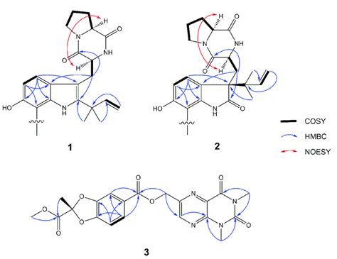 The 1 H 1 H Correlation Spectroscopy 1 H 1 H Cosy Key Download Scientific Diagram