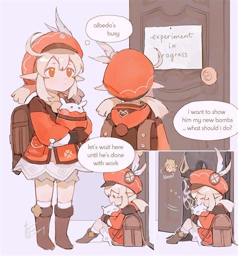 Klee And Albedo Genshin Impact Drawn By Carm Ruoyeahs Danbooru