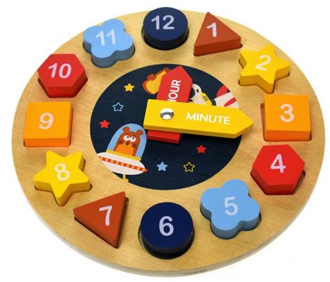Clock Puzzle Space My Wooden Toys