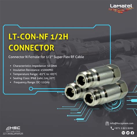 Hscs Forasaferworld Uae Abudhabi Dubai Lamatel Rf Lamatelconnector Signaltransmission