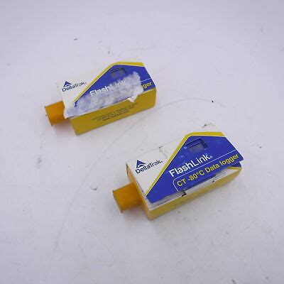 2 Pack DeltaTrak 20763 FlashLink CT 80C Dry Ice Data Logger 15 Days OneClick Warehouse