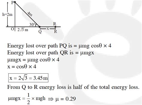 Work Power Energy JEE Main Previous Year Questions With Solutions