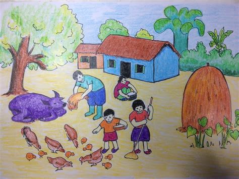 Vẽ Tranh Cuộc Sống Quanh Em Gần Gũi Và Thân Quen